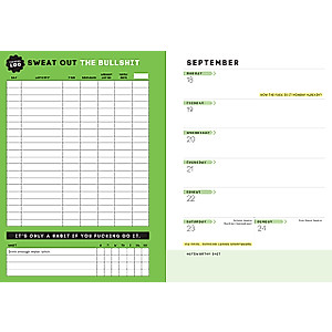2023 No F*cking Excuses Fitness Tracker: 12-Month Planner to Crush Your Workout Goals & Get Shit Done Monthly (Thru December 2023) (Calendars & Gifts to Swear By)