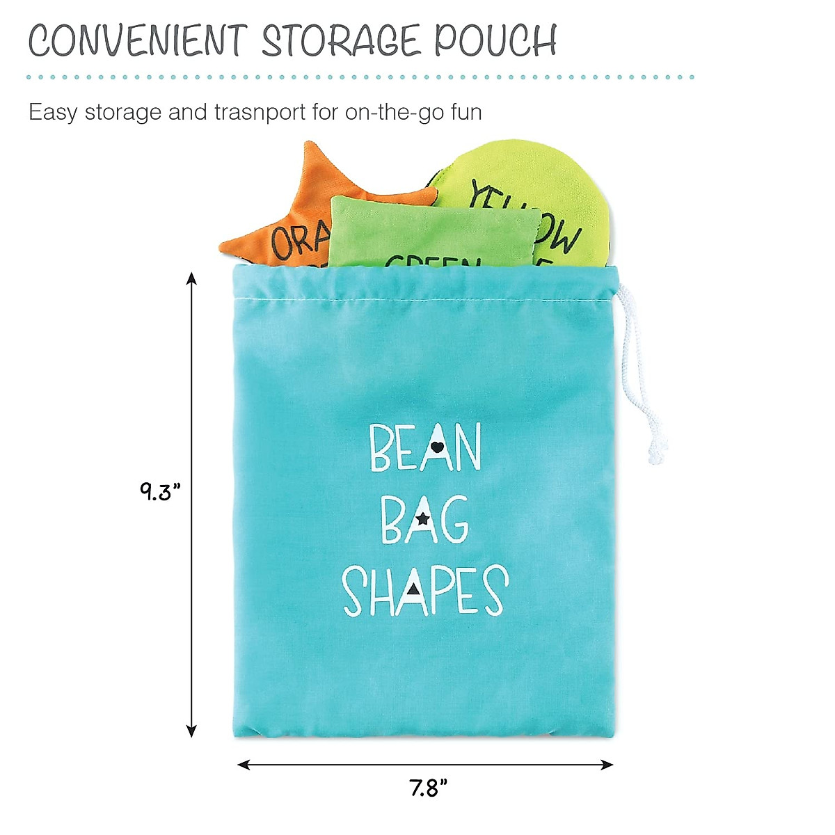 The Peanutshell Bean Bags, Learning Shapes and Colors | Toddler Developmental Toys