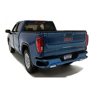 Motormax 2019 GMC Sierra 1500 Denali Crew Cab Pickup Truck Metallic Blue 1/24-1/27 Diecast Model Car 79362, Toys for Kids and Adults
