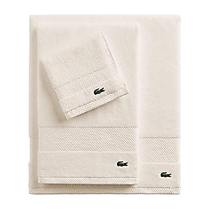 Lacoste Heritage Supima Cotton Tub Mat, Chalk, 21" x 31"