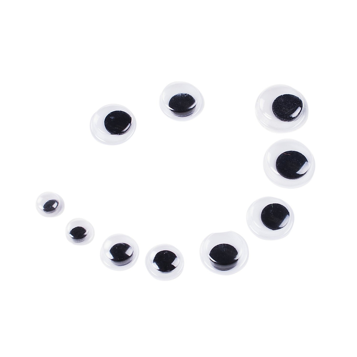 Super Z Outlet Mini Wiggle Eyes Black Small Plastic Round Moving Googly Eyes for Children School Classroom Arts & Crafts Models (500 Eyes)