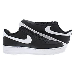 NIKE Men's Low-Top Sneakers Basketball Shoe, Black White, 11