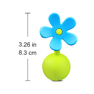 haakaa Flower Stopper Breastpump Stopper Manual Breast Pump Silicone Flower Stopper 100% Food Grade Silicone BPA PVC and Phthalate Free 1 pc, Blue