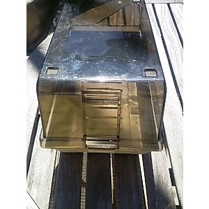 Longform: Vintage 1980s Floppy Disk 5 1/4 5.25 Storage Case Data-Case Hinged Plastic Holder