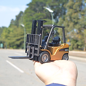 Ailejia Forklift Trucks Toy Alloy Fork Truck Models Warehouse Construction Truck Vehicle Model Engineering Car Toy Boy Gift (Forklift)