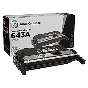 LD Compatible Toner Cartridge Replacement for HP 643A Q5950A (Black)