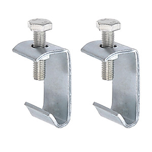 uxcell Galvanized Steel M10 G Clamp Duct Flange Clip for Rectangular Tube Connection 2 Pcs