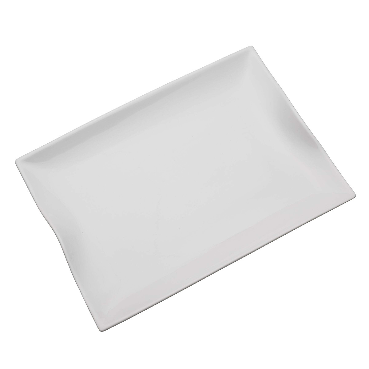 Everyday White by Fitz and Floyd Serve Bowl and Rectangular Handled Platter Set, Set Of 2
