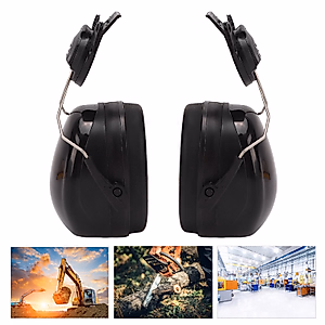 Dilwe Outdoor Earmuffs, Protective Soundproofing Earmuffs/Noise Reduction Helmet Soundproofing Earmuffs (Black) Other tactical supplies