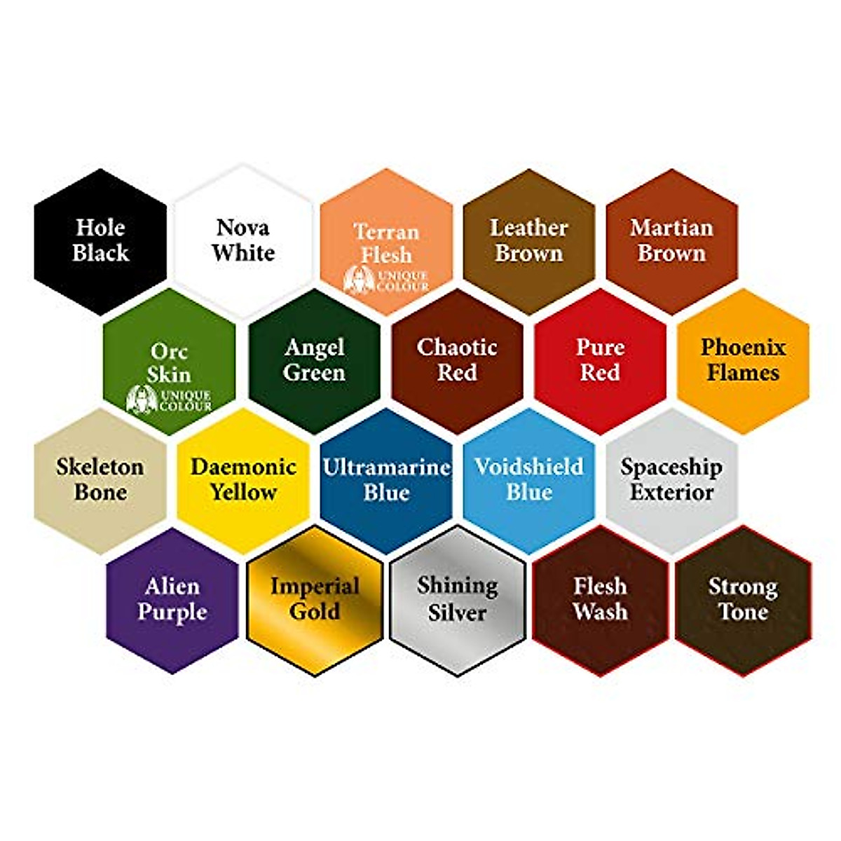 Grinning Gargoyle - Sci-Fi Paint Set - Acrylic Paints for Miniatures - 20x Assorted 18ml Colours with a Paint Brush - Army Painter Warpaints for Painting Space Marine and Aliens Figures (Starter)