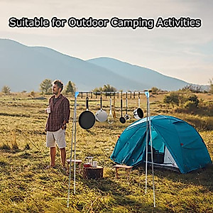 Portable Travel Garment Rack, Stainless Steel Foldable Clothes Rack, Extra Compact and Lightweight, Collapsible Mini Drying Clothes Rack with 6pcs S Hook and 6pcs Clothes Clip for Camping, Laundry