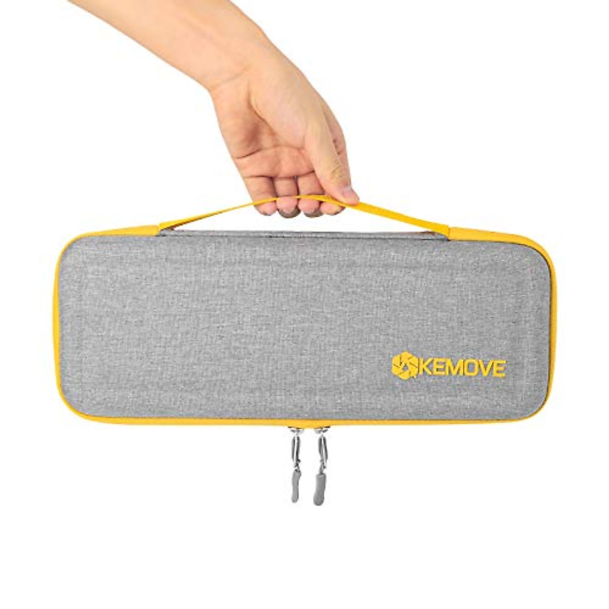 KEMOVE 61 Key Keyboard Case Hard EVA Keyboard Sleeve Travel Case Protective Pouch, Mechanical Keyboard Storage Carrying Case Compatible with 60% Gaming Keyboard