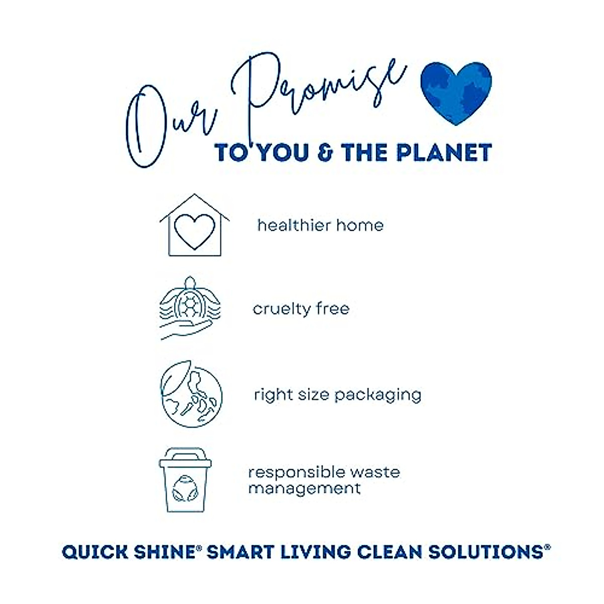 Quick Shine Sustainable Hard Surface Floor Mop Kit with 3 Reusable Pads & 1 Safer Choice Floor Finish Cleaner 16oz | Use Wet + Dry | Squirt, Spread, Done | Hardwood, Luxury Vinyl Plank, Laminate