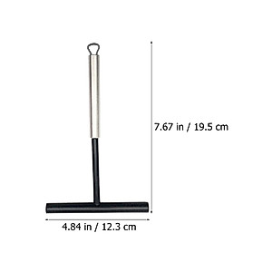 Operitacx Metal Crepe Spatulas Crepe Spreader T- Shape Stainless Steel Crepe Maker Batter Spreader Pancake Spreader Crepe Tools For Kitchen Home Crepe Rake (4.84 x7.67 inch)