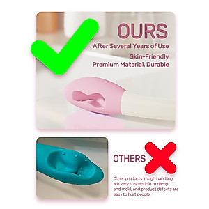 Vammcht Toilet Aids for Wiping, Long Reach Comfort Bottom Buddy Wiping Aid for Toileting, Butt Wiper for Obesity People Disabled Elderly Pregnant Surgery Recovery Handicap Accessories Pink