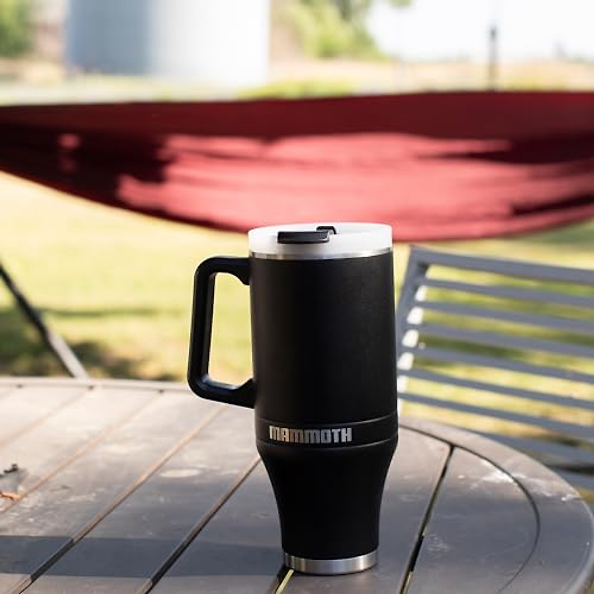 Mammoth Ascent Black 40 oz Tumbler with Handle