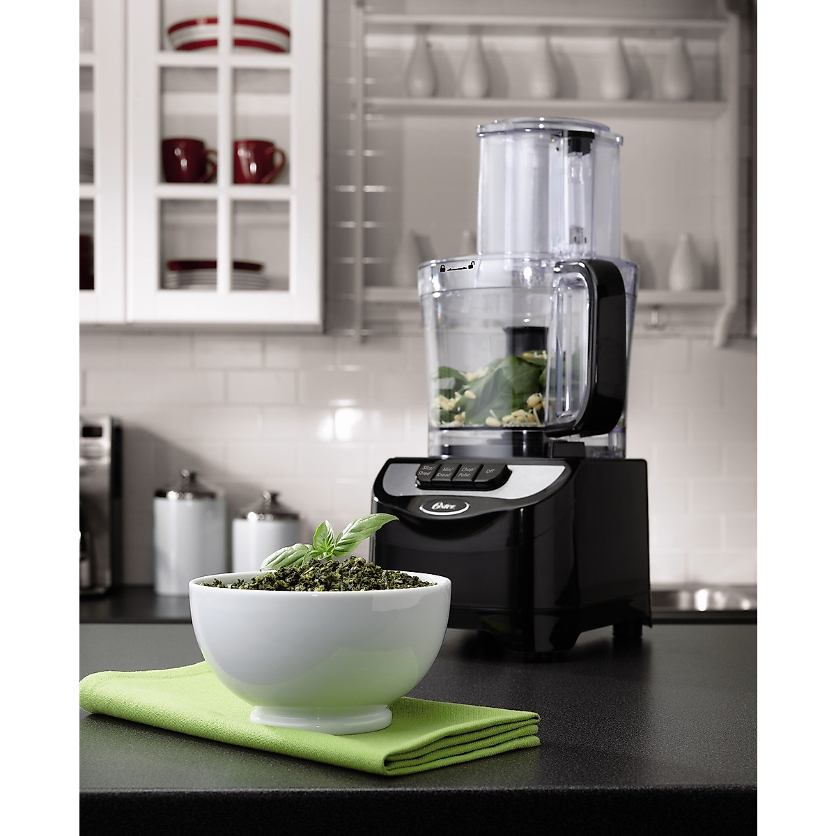 Oster FPSTFP1355 2-Speed 10-Cup Food Processor, 500-watt, Black