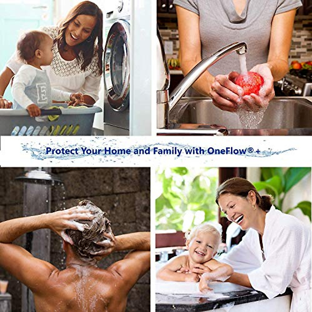 Watts OFPSYS OneFlow Plus Whole House Water Filter System & Water Softener, System + Carbon Water Filter + Scale Reduction Cartridge, 3 Piece Set