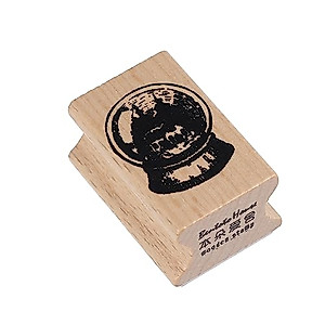 Abaodam Christmas Craft Stamp 3pcs Christmas Sealing Stamp Christmas Bag fillers Holiday Album Stencil Holiday Stamp stampers Party Favors Wooden Stamper die Account Bamboo