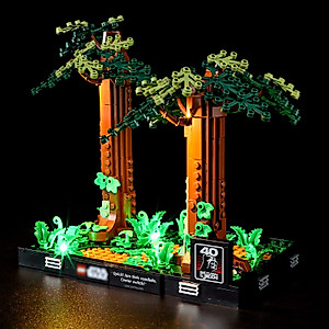 BRIKSMAX Led Lighting Kit for LEGO-75353 Endor Speeder Chase Diorama - Compatible with Lego Star Wars Building Blocks Model- Not Include Lego Set