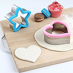Sandwiches cookie Cutter set,Mouse & Dinosaur & Heart & Star Shapes Sandwich Cutters Cookie Cutters Vegetable cutters-Food Grade Cookie Cutter Stamps Mold Decorate Food for Kids