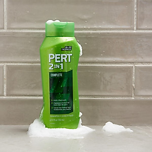 PERT 2 in 1 Complete Clean Shampoo and Conditioner - Mens Shampoo for Daily Use - Hair Conditioner for Men - Removes Dirt, Oil, and Build Up - 25.4 oz