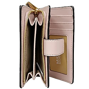Michael Kors Jet Set Medium Compact Bifold Wallet Light Powder Blush Pink Miami