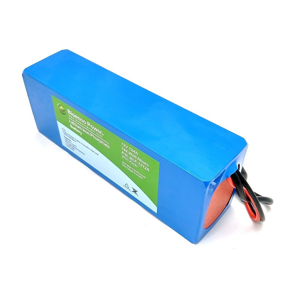 Bioenno Power 12V, 12Ah LFP LiFePO4 Lithium Iron Phosphate Battery (PVC, BLF-1212A)