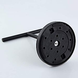 BEIGEEWY SUS 304 Stainless Steel Hand Towel Holder Tree Rack Modern Free Standing Countertop Towel Ring, Matte Black