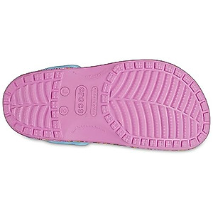 Crocs Classic Lisa Frank Clogs, Kids and Toddler Shoes, Taffy Pink, 3 US Unisex Little