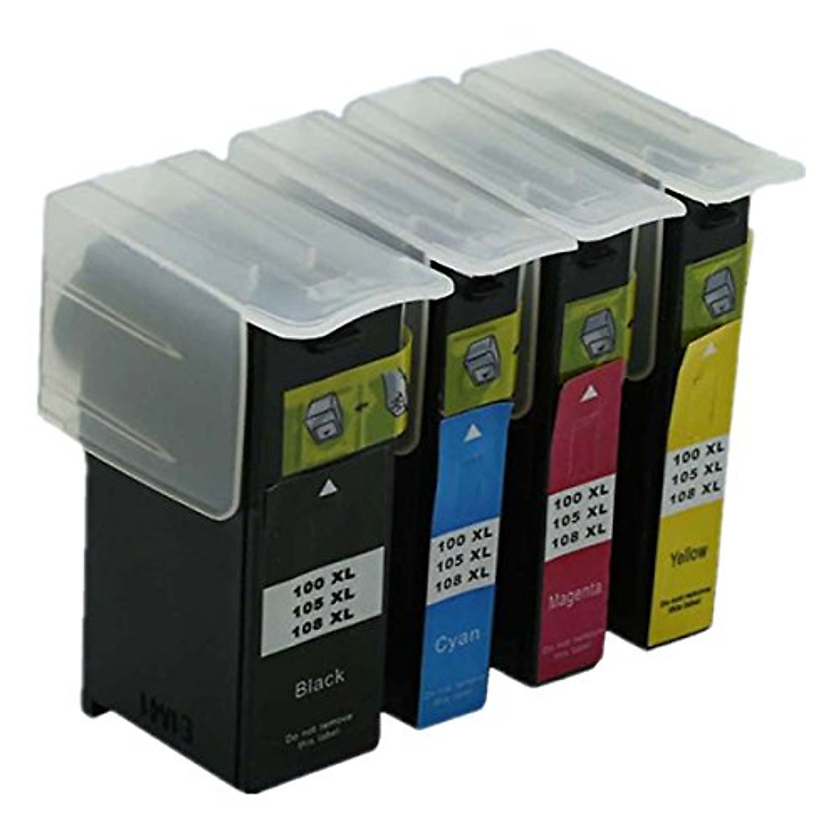 Replacement for Lexmark 100XL Ink Cartridge 100 105 108 XL 105XL 108XL 14N1068 14N1069 14N1070 14N1071 S301 302 305 S405 409 S505 S605 S308 S408 PRO205 209 705 707 709 805 901 Printer (2Set+2BK)