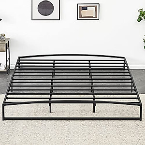 GAOMON 10 Inch Metal Platform King Size Bed Frame with Sturdy Steel Slats Support, Mattress Foundation, No Box Spring Needed, Easy Assembly, Black