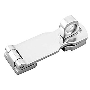 Marine Grade Stainless Steel Heavy Duty Door Hasp with Turning Padlock Eye Mount