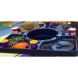 BayTec Crawfish Table - Plastic Barrel Table Top for BBQs or Seafood Boils