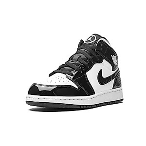 Jordan Youth Air 1 Mid SE GS DD2192 001 All-Star Weekend 2021 - Size 4.5Y Black/White