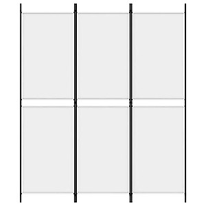 3-Panel Room Divider White 59.1"x70.9" Fabric,Folding Screens Room Dividers Privacy Screen Portable Suitable forHome Office Restaurant Bedroom