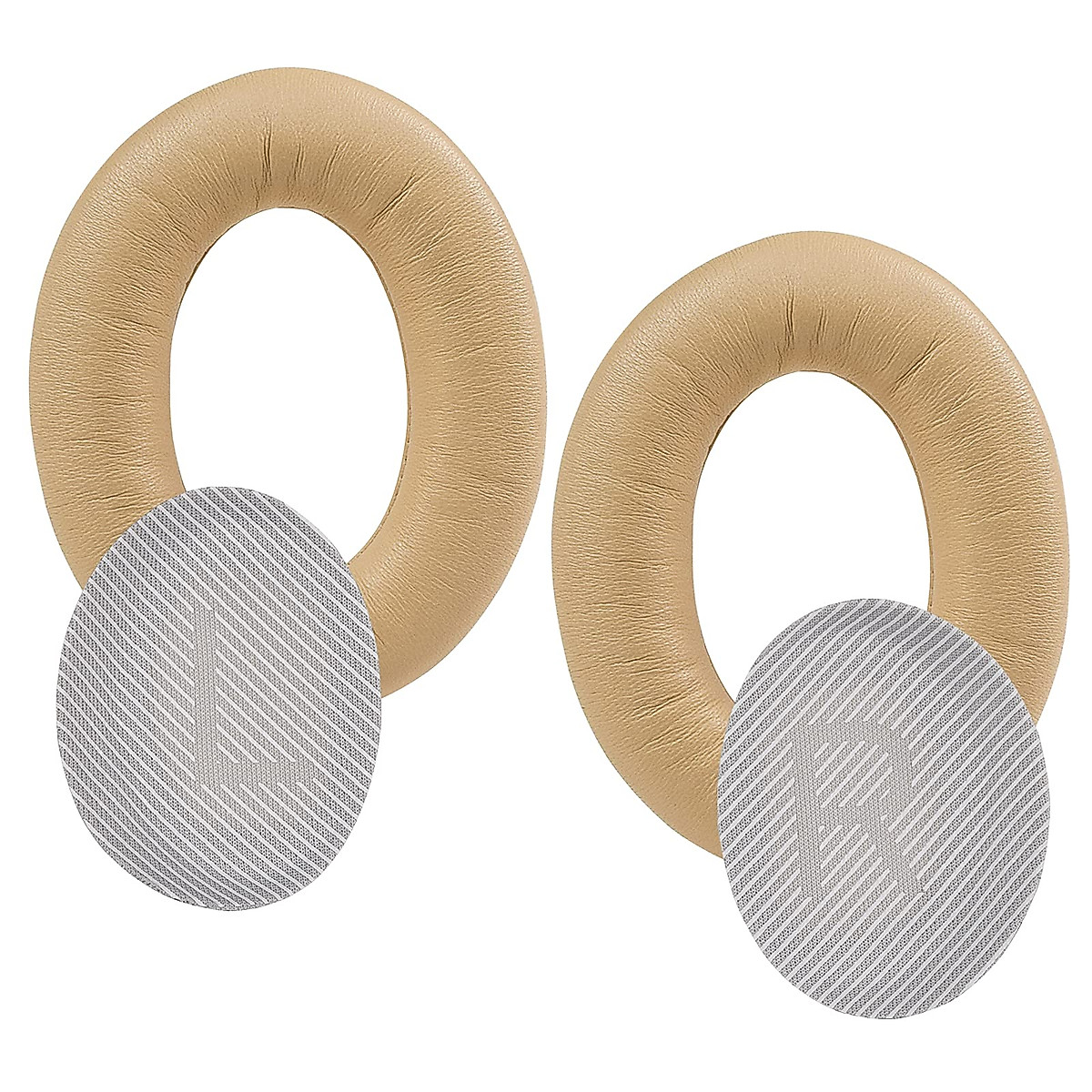 MOLGRIA Lambskin Ear Pads Cushion, Replacement Sheepskin Earpads for Bose Quiet Comfort QC 35 II QC35 QC35ii QC15 QC25 QC2 AE2 SoundLink SoundTrue Headphones(BA)