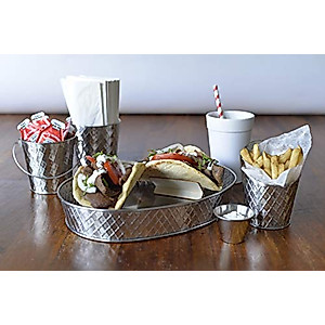 Tablecraft Disposable Taco Taxi, X-Shape Two-Piece, Poplar Wood, 3.5 x 2.5 x 1.75", Pack of 50
