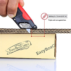 Modern Box Cutter for Home and School Use - High productivity and unique features with 100% guaranttee (2000 Series, Red)