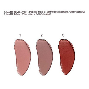CHARLOTTE TILBURY Mini Iconic Matte Revolution Lip Charm Wardrobe - Very Victoria, Pillow Talk, Walk of Shame