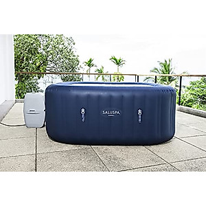Bestway SaluSpa Hawaii AirJet Inflatable Hot Tub Spa | 71" x 71" x 26" Square Shape | Fits Up to 4-6 Persons