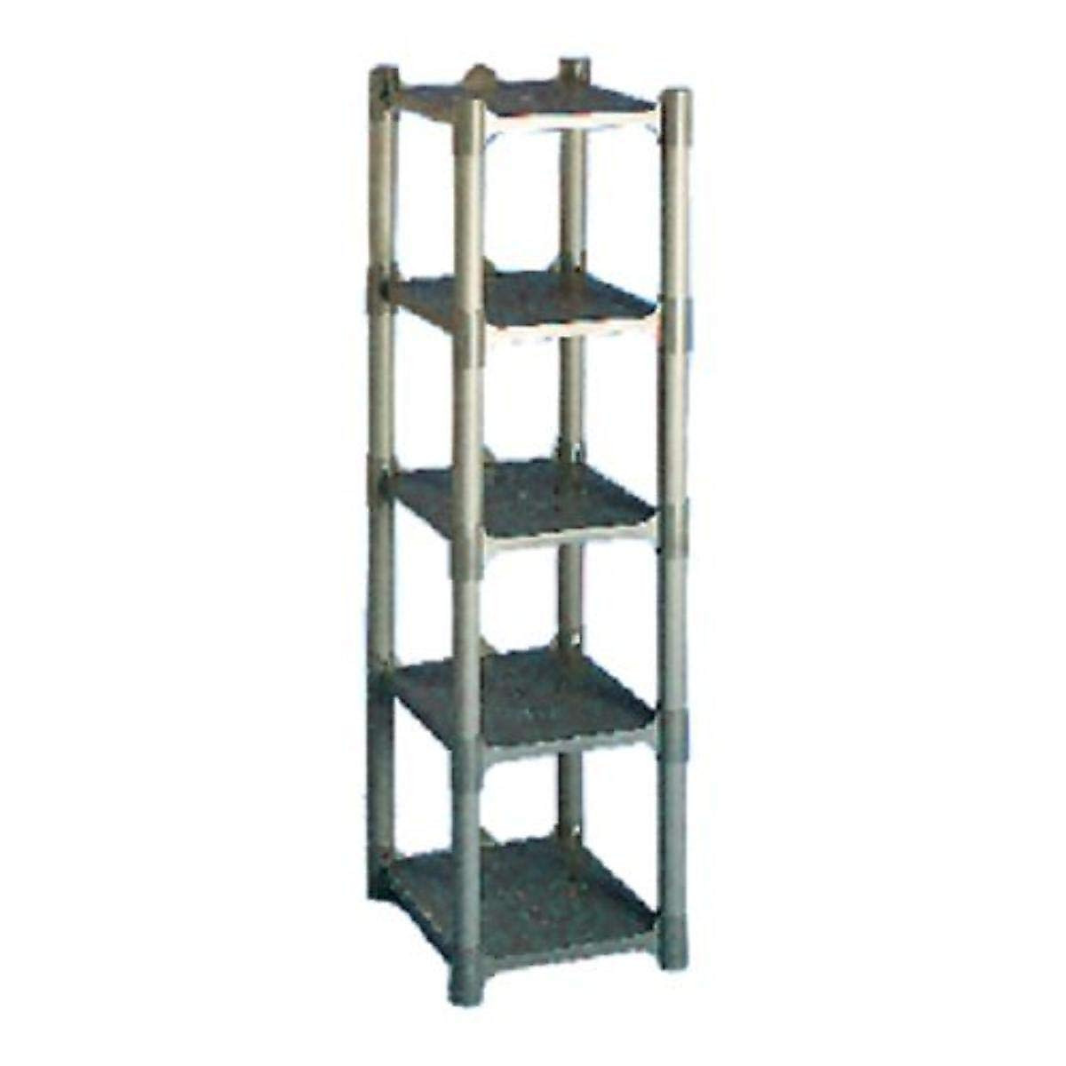 Tolco 190104 5 Shelf Space Station (Rack Only), 48" Height, 14" Width, Grey