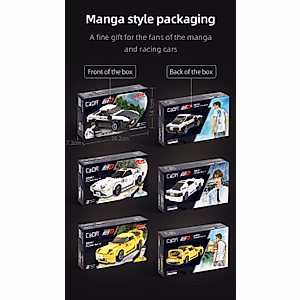 dOMOb Toyota AE86 Trueno – Initial-D 25-th Anniversary – CADA Bricks Toys for 8+ Age Kids & Adults – Realistic Car Model 1:24 Simulated Build – 280 Bricks or Blocks – for Boys, Hobbyist, Collector