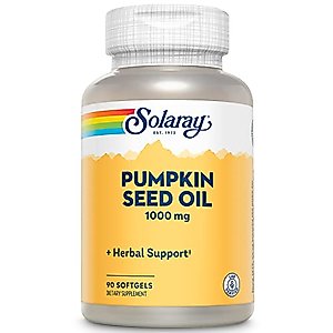 SOLARAY Pumpkin Seed Oil, 1000 mg | 90 Count