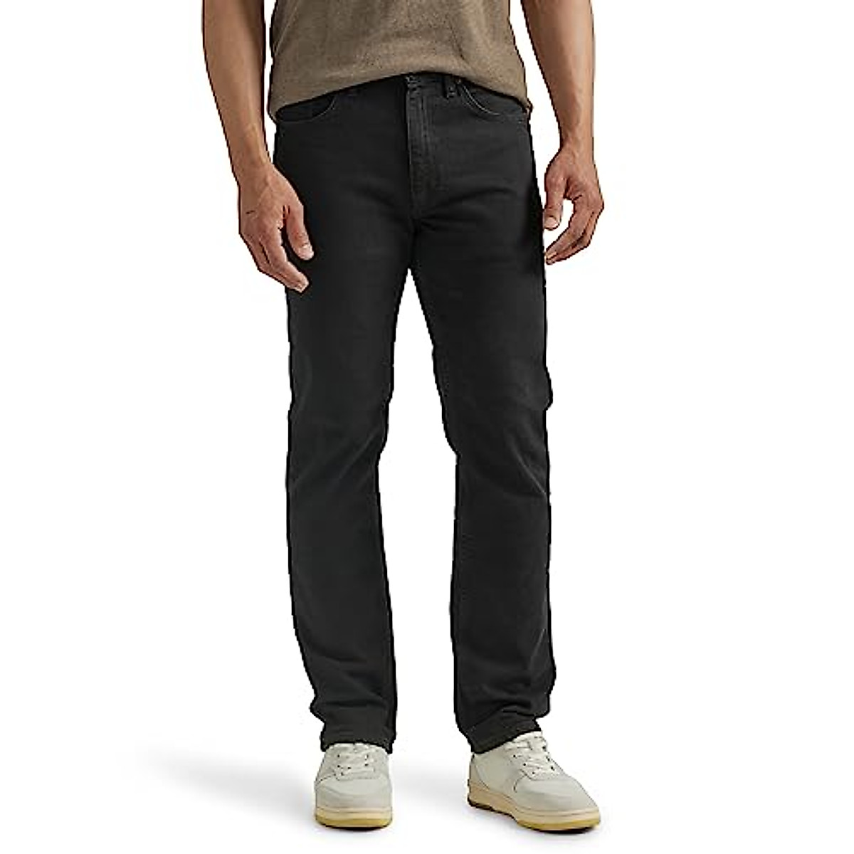 Wrangler Men's Free-to-Stretch Regular Fit Jean, Black, 40W x 32L