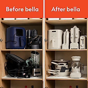 bella VersaBrew 2-in1 Coffee Maker, Fits-anywhere Kitchenware, Brew 3 Sizes Carafes & Single Serve Cups, Dishwasher Safe Reusable Filter & Filter Holder, Iced Coffee Function, 60oz Tank, Oatmilk