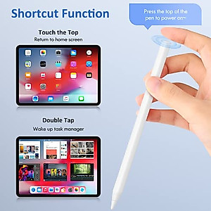 Pencil for Apple iPad 2nd Generation with Magnetic Wireless Charging, Same as Apple Pencil 2nd Generation, Compatible with iPad Air 4/5, iPad Pro 11 in 1/2/3/4, iPad Pro 12.9 in 3/4/5/6, iPad Mini 6