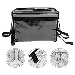 UPKOCH Thermal Food Delivery Bag Insulated Take Out Food Warmer Bag Reusable Grocery Shopping Bags Large Capacity Catering Bag for Pizza Cake Transport 32L