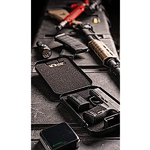 Lockdown Combination Compact and Subcompact Handgun Vault with All Steel Construction, TSA Approval and CA DOJ Certification for Secure Storage and Travel