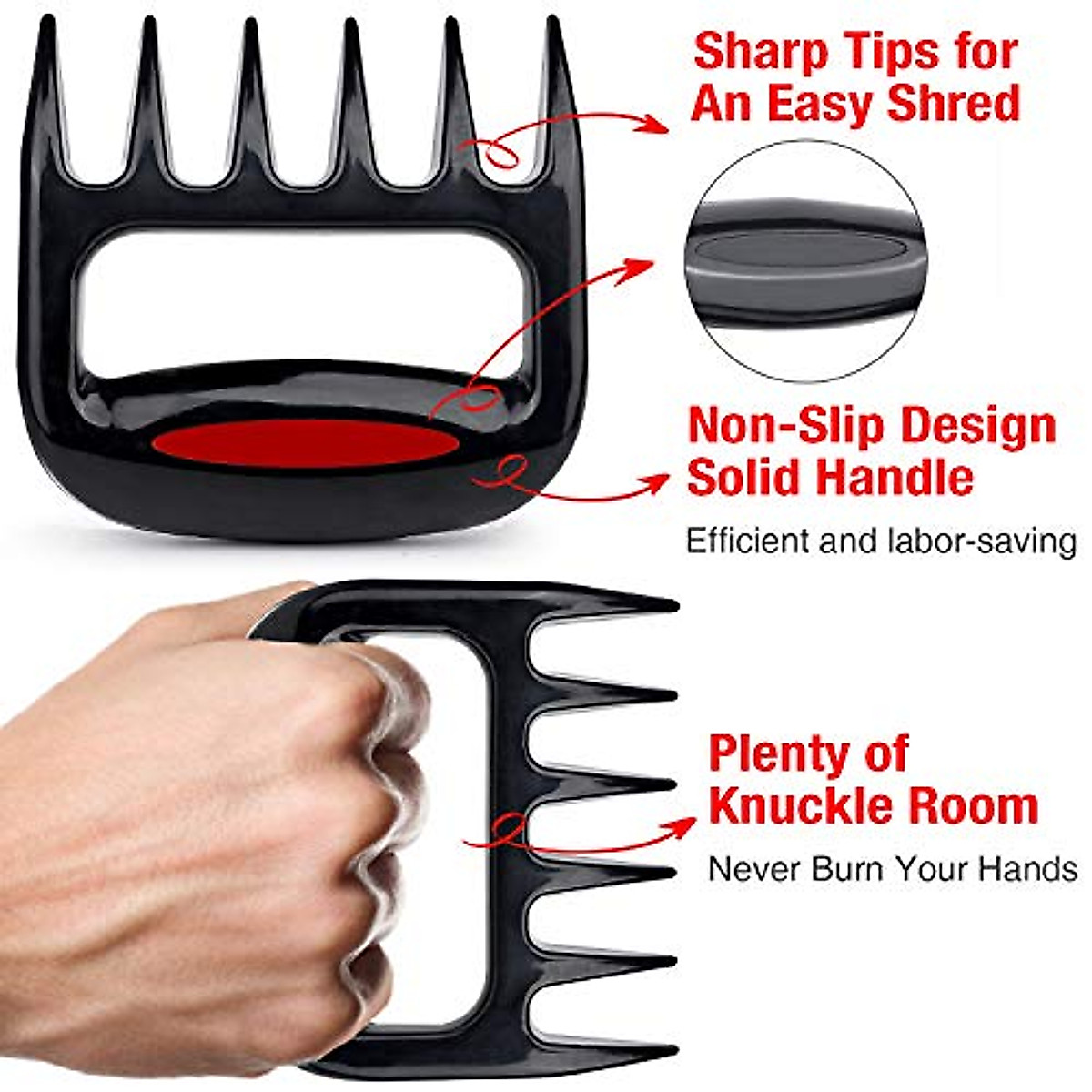 Dad Husband Men Stocking Stuffers - SURDOCA Unique Chicken Shredder Claws Cooking Gadgets Kitchen Meat Tool Gifts for Adults, Grill Smoker Accessories BBQ Gifts for Him Cool Useful White Elephant Gift